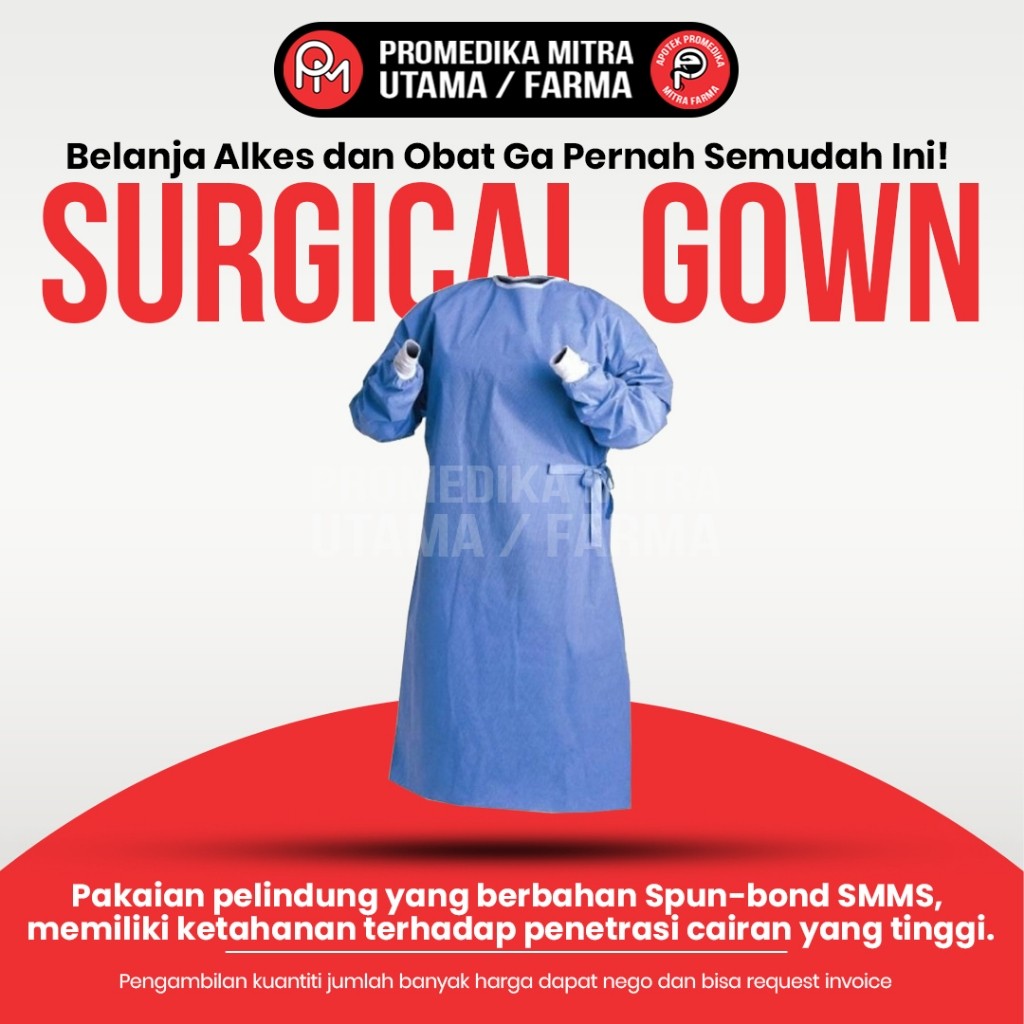 Jual Surgical Gown | Pakaian Pelindung Dokter, Perawat | Baju Operasi ...