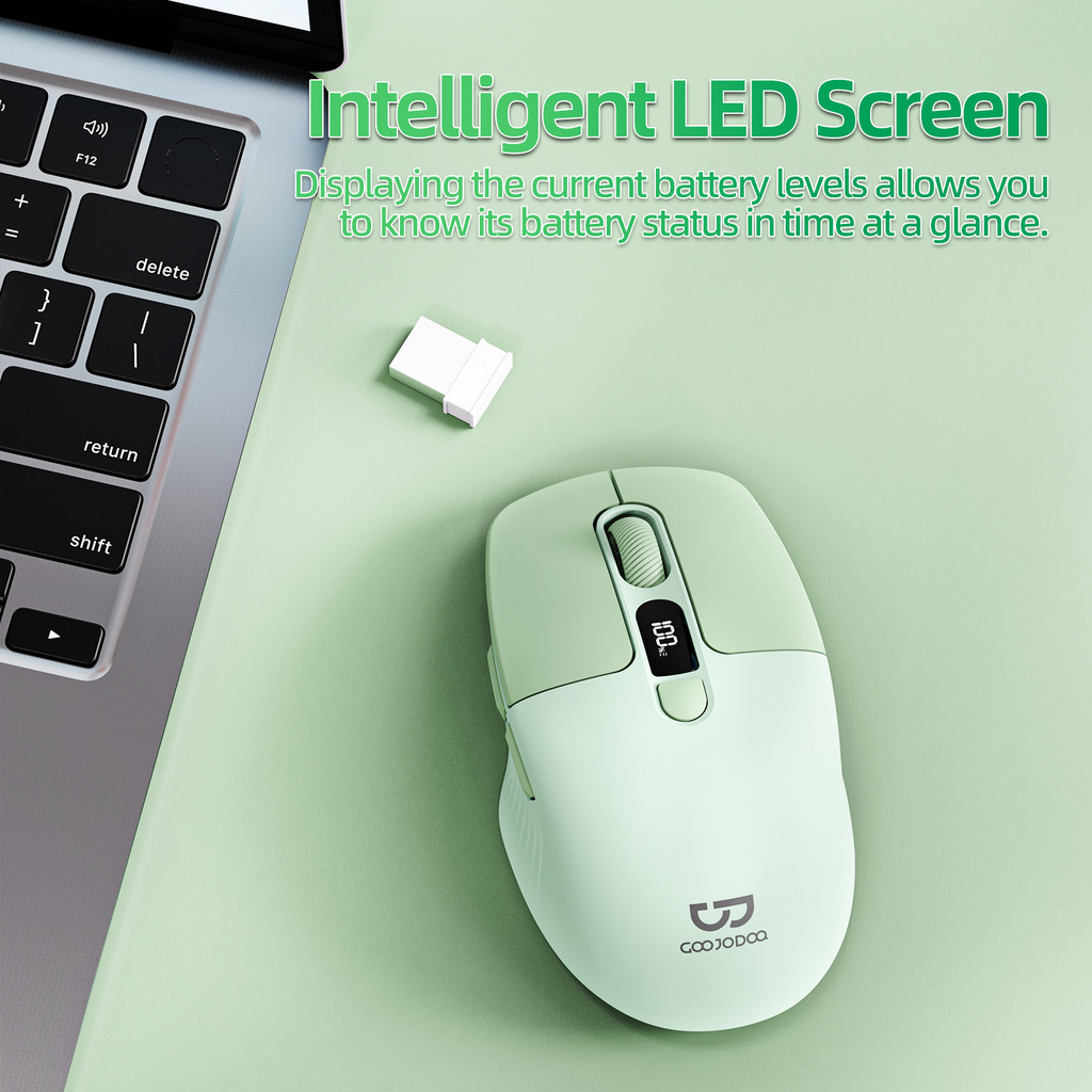 Jual Goojodoq Triple Connectivity Mouse 2.4GHz & Dual Bluetooth Silent ...