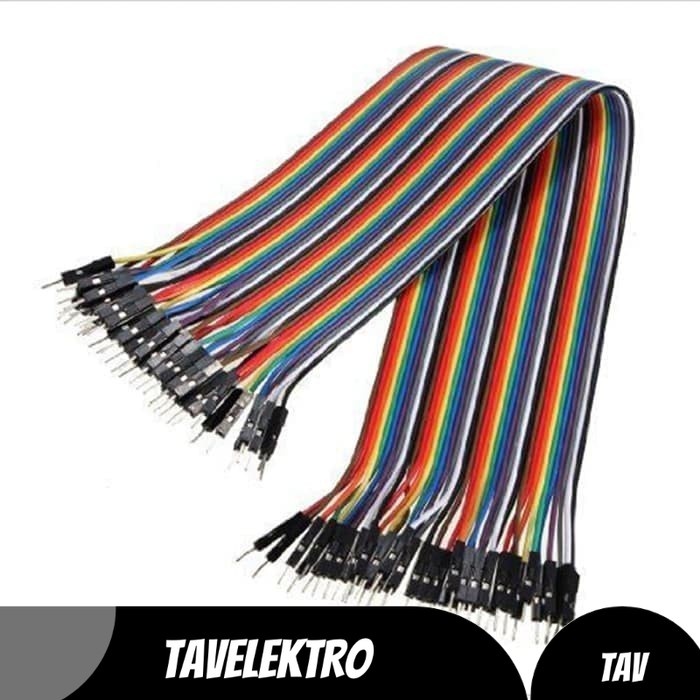 Jual Kabel jumper dupont Arduino Male to Male 40 pin 20 cm - Tavelektro ...