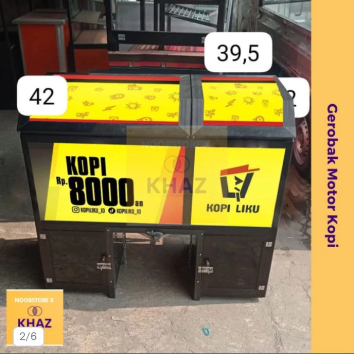 Jual Gerobox Kopi Motor Dan Lemari Es Bagian Atas 110x60x40 cm | Shopee ...