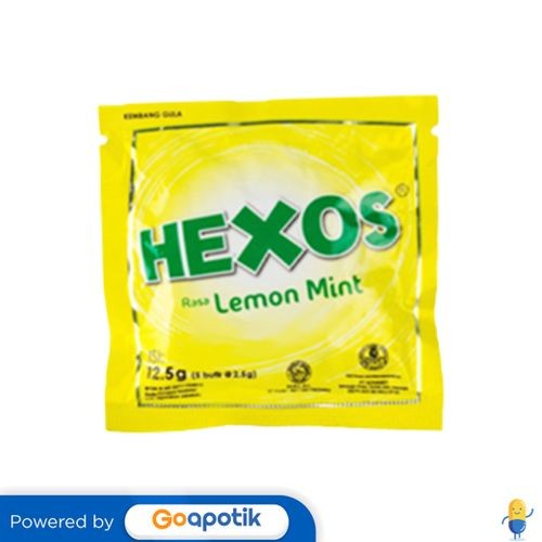 Jual Hexos Rasa Lemon Mint Sachet 5 Butir | Shopee Indonesia