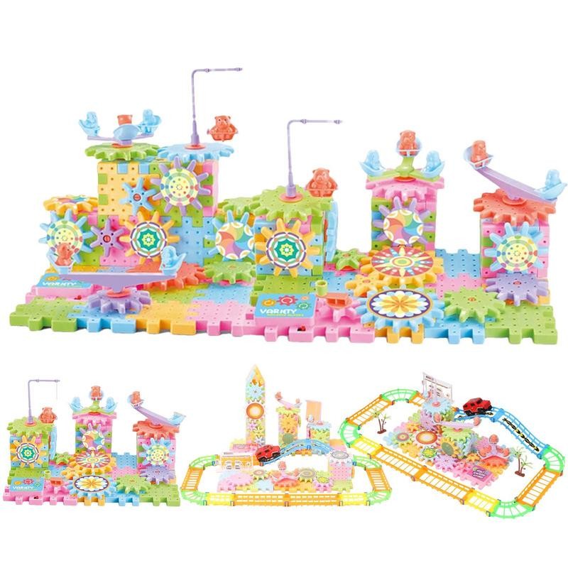 Jual Building Blocks Gear Cogs Toy Spinning Gears Educational Toys ...