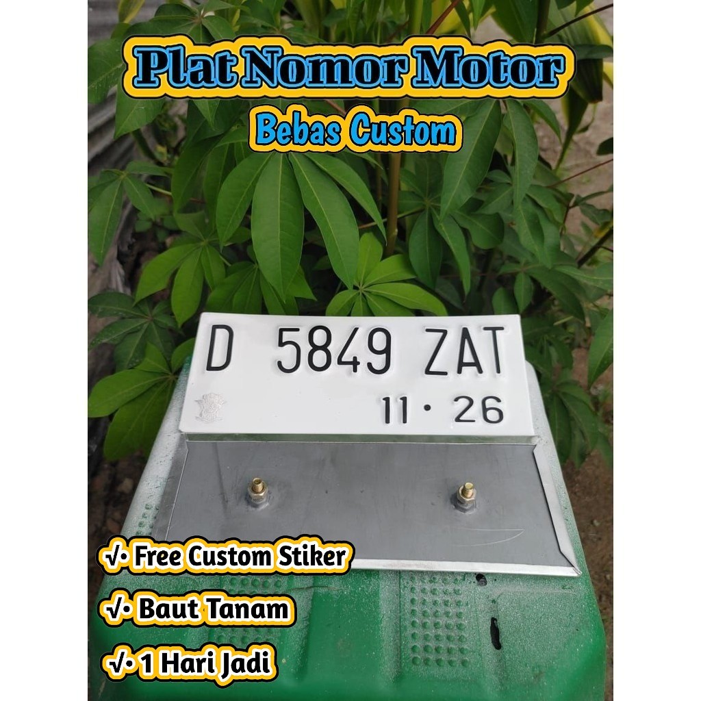 Jual Custom Plat Nomor Motor | Shopee Indonesia