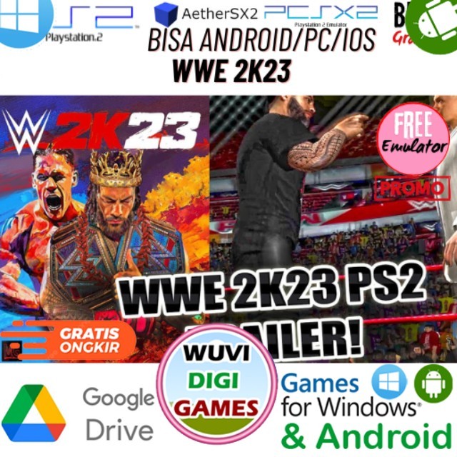 Jual Jual PS2 WWE 2K23 | Bisa di PC / Android / IOS Plus Emulator ...