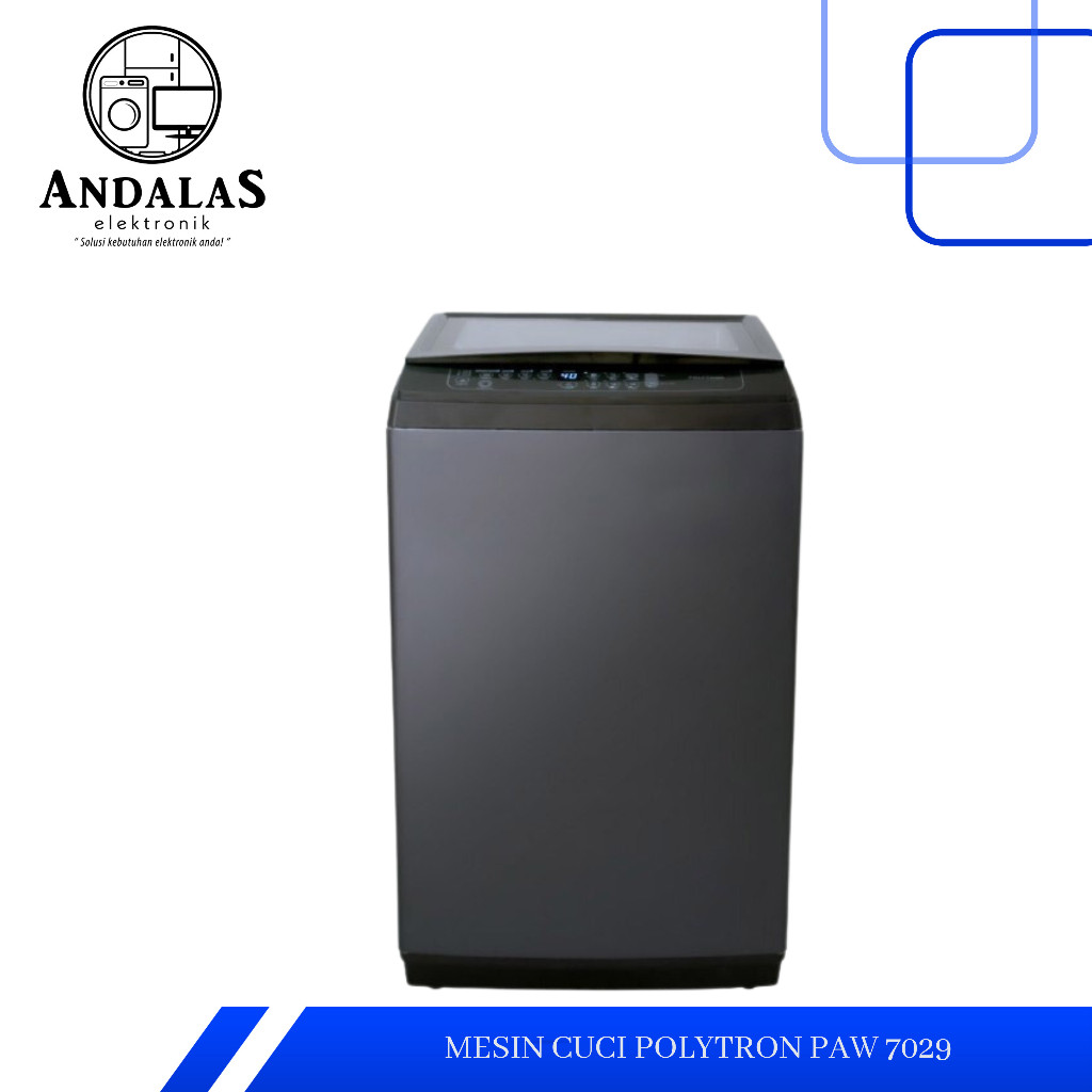 Jual MESIN CUCI 1 TABUNG POLYTRON PAW 7029 Y TOP LOADING 7 KG ZEROMATIC ...