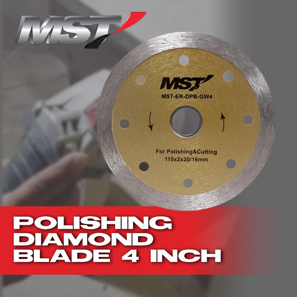 Jual MST Mata Gerinda Marmer Granit 4inch Poles Sudut Potong Keramik Diamond Blade Grinding ...