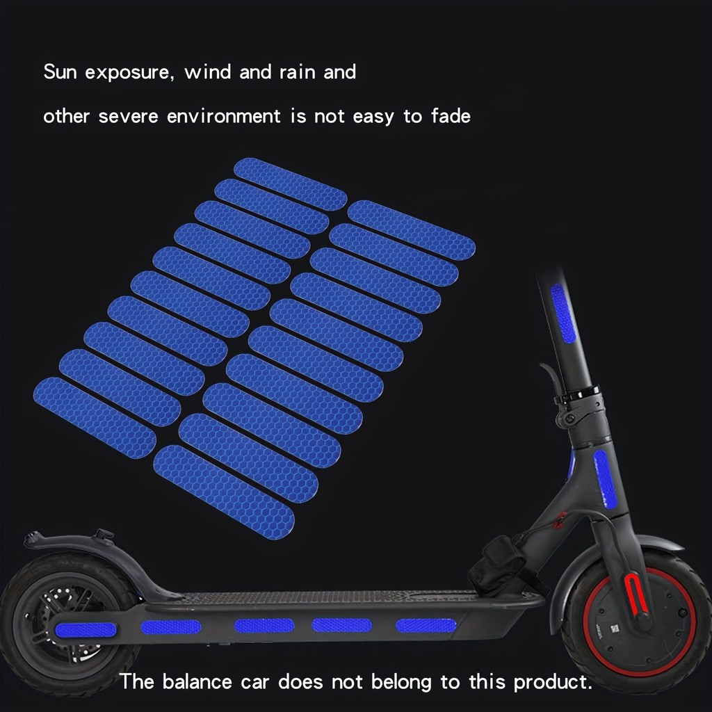 Jual 1 Set of Electric Scooter Reflective Film Sticker Compatible with ...