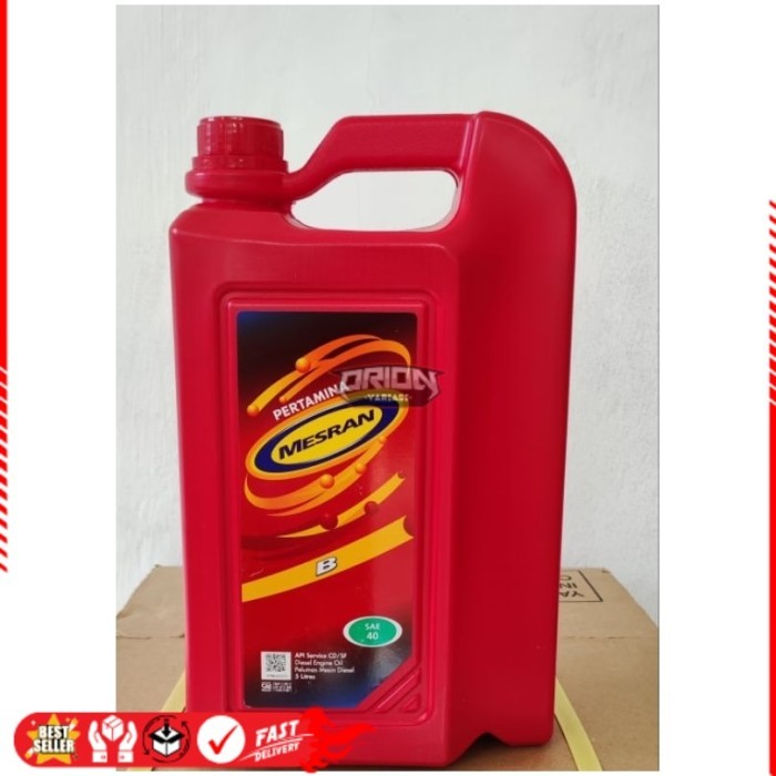 Jual Oli Mesran B Pertamina SAE 40 5Liter (1galon) Ori | Shopee Indonesia