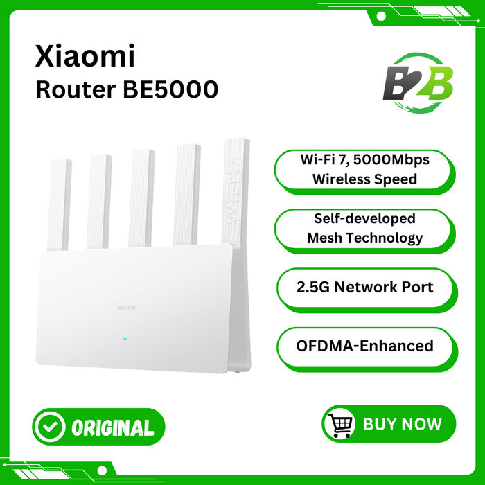 Jual xioMi Router BE5000 WiFi 7 Mesh System 5000 Mbps OFDMA MLO Dual ...