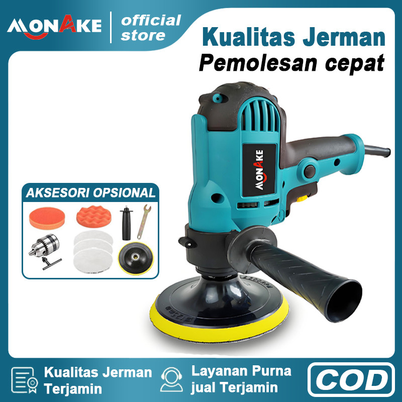 Jual MONAKE German Tool Mesin Poles Mobil Polisher 5 INCH Alat Poles ...