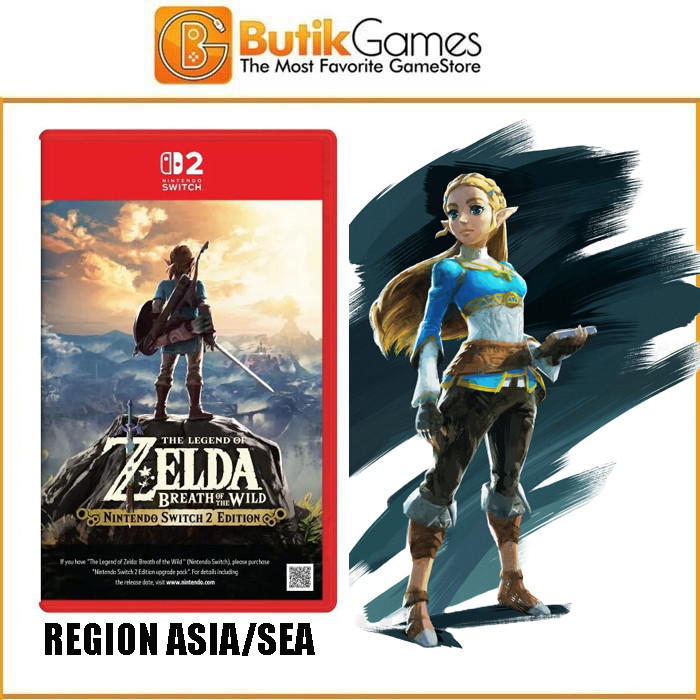 Jual The Legend of Zelda Breath of the Wild Nintendo Switch 2 Edition Switch2 NS2 Game | Shopee ...