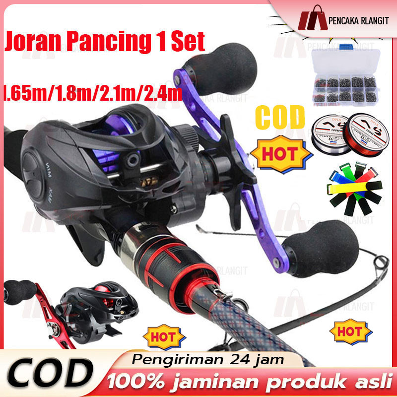 Jual Joran BC Set UL Carbon Pancingan Set Lengkap Joran Pancing Full Set 1.8M 5-10LB 7.2:1 Joran ...