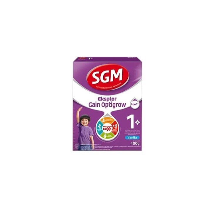 Jual SGM Eksplor Gain Optigrow 1 Vanilla Susu Bubuk 400 g | Shopee Indonesia