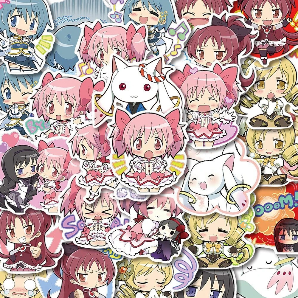 Jual 10/30/48pcs Anime Puella Magi Madoka Magica Stickers Kawaii ...