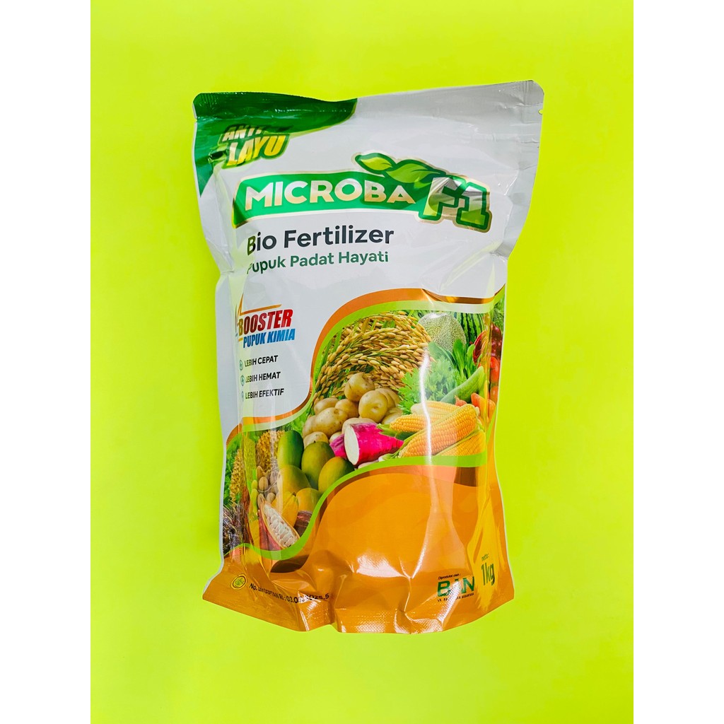Jual pupuk padat hayati bio fertilizer MICROBA F1 solusi penyakit layu ...