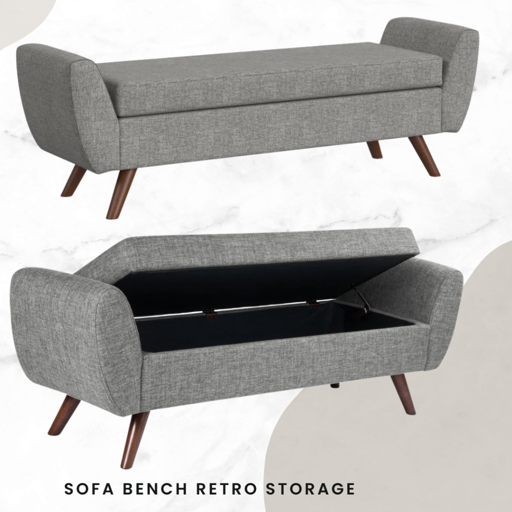 Jual sofa retro storage box sofa bench dengan penyimpanan panjang 150 ...