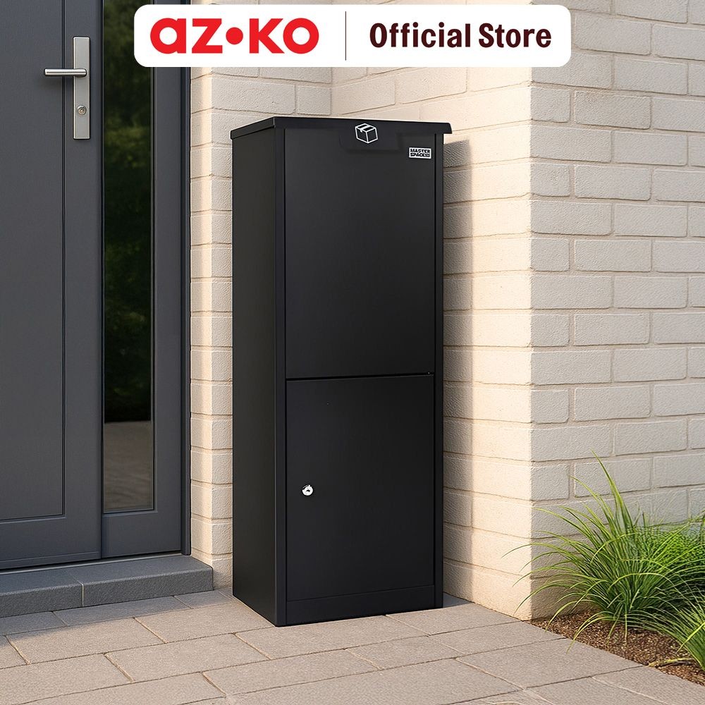 Jual AZKO Masterspace Kotak Paket Parcel Box Front Opener - Hitam ...