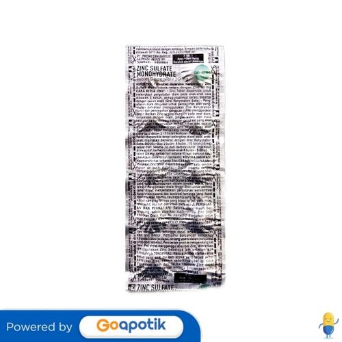 Jual Zinc Sulfate Promed 20 Mg Strip 10 Tablet | Shopee Indonesia