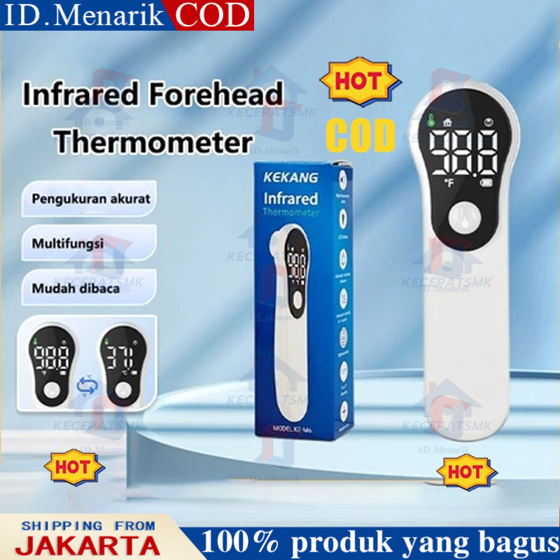 Jual COD Thermogun Termometer Suhu Tubuh Digital Termometer Inframerah ...
