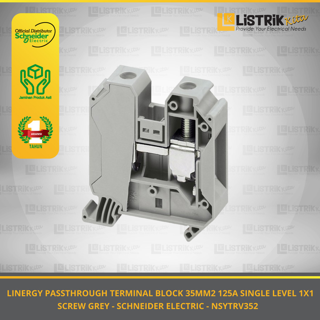 Jual TERMINAL BLOCK SCHNEIDER LINERGY PASSTHROUGH 35MM2 125A SINGLE ...