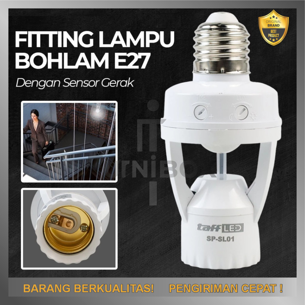 Jual Smart Fitting Lampu Bohlam E27 Infrared Sensor Lamp Holder - SP-SL01 | Shopee Indonesia