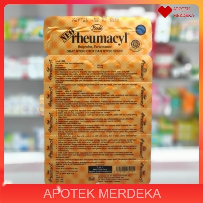 Jual neo rheumacyl strip / reumacil obat sakit sendi otot rheumacil 20 ...