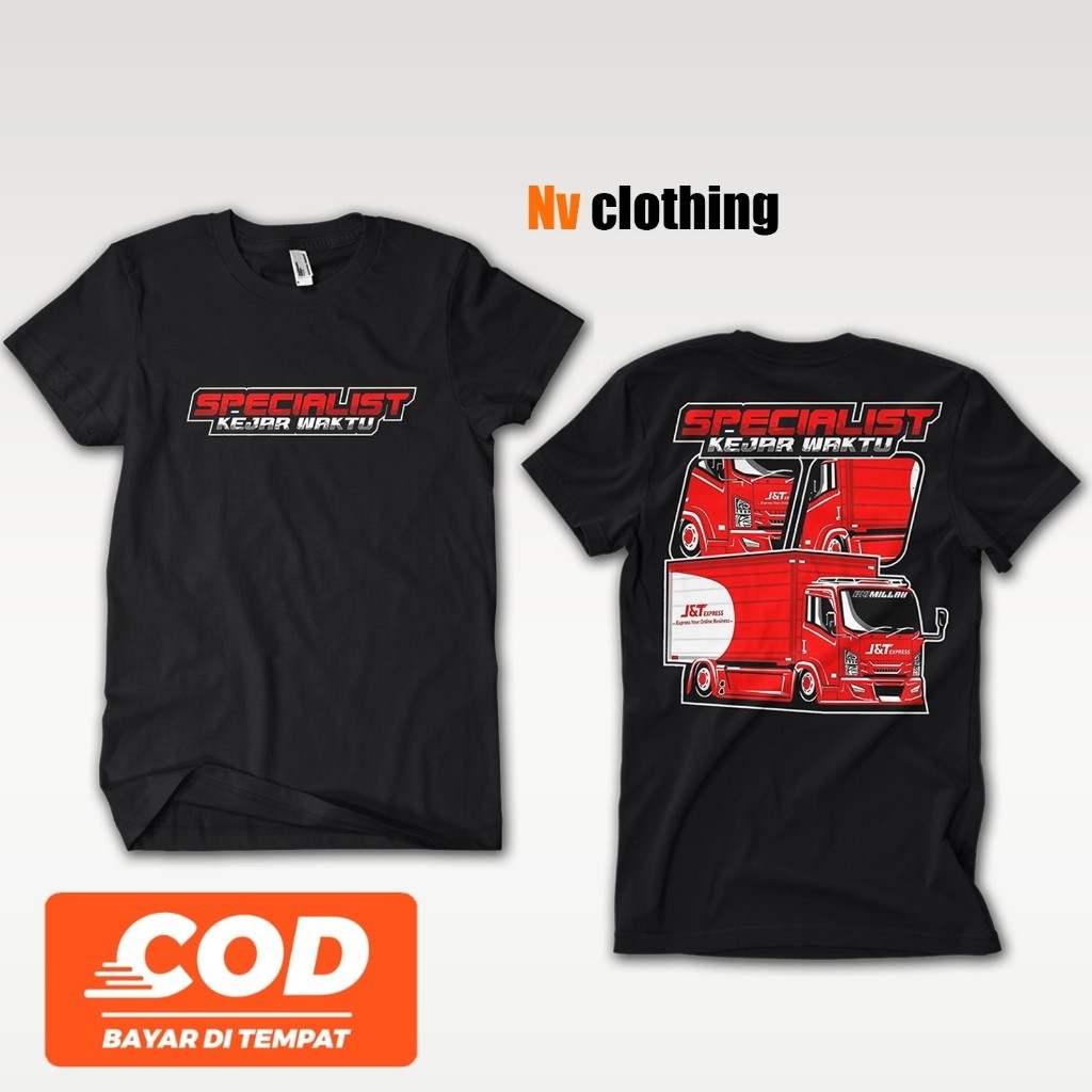 Jual Nv clothing T-shirt Kaos Distro Mobil Truck Jnt Spesialis Kejar ...