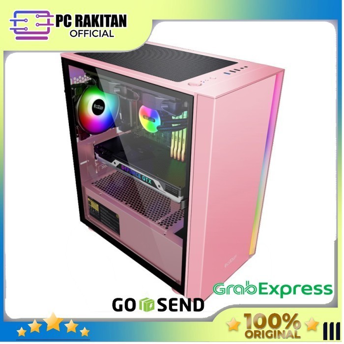 Jual PCCOOLER CASING PLATINUM LM300 - mATX Gaming Case - PINK | Shopee ...