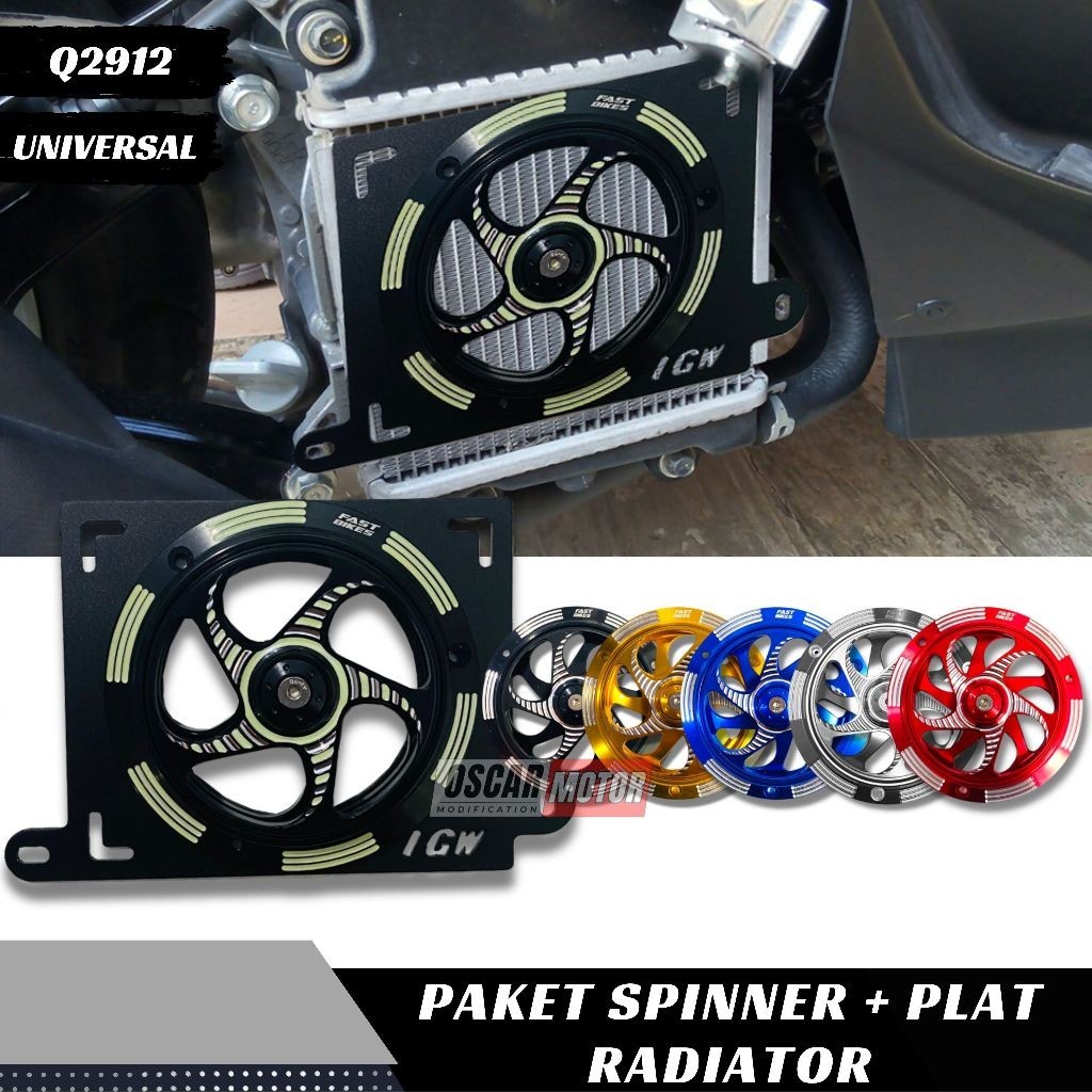 Jual COVER RADIATOR SPINNER PUTAR 1SET SPINER FASTBIKE PUTAR KIPAS ...