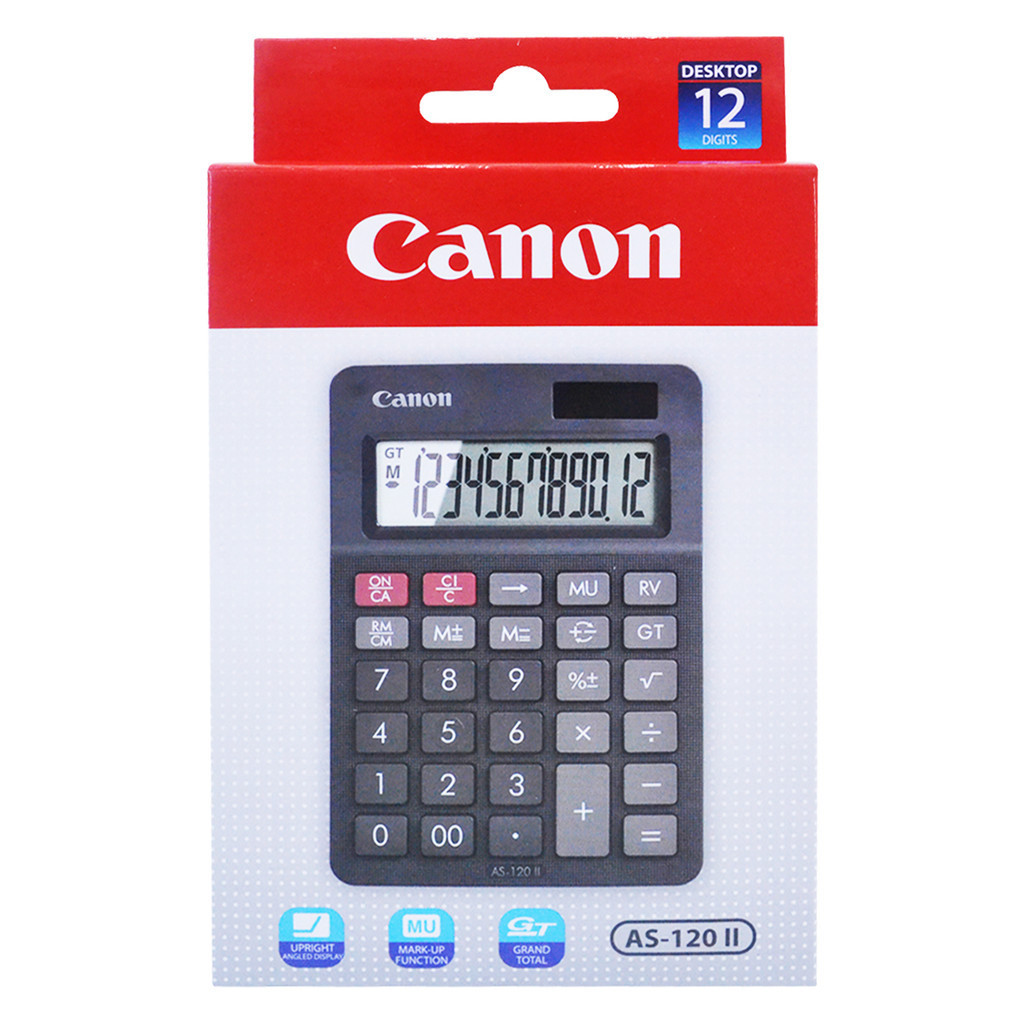 Jual CALCULATOR AS 120 II Canon kalkulator dekstop 12 Digit AS-120 II ...