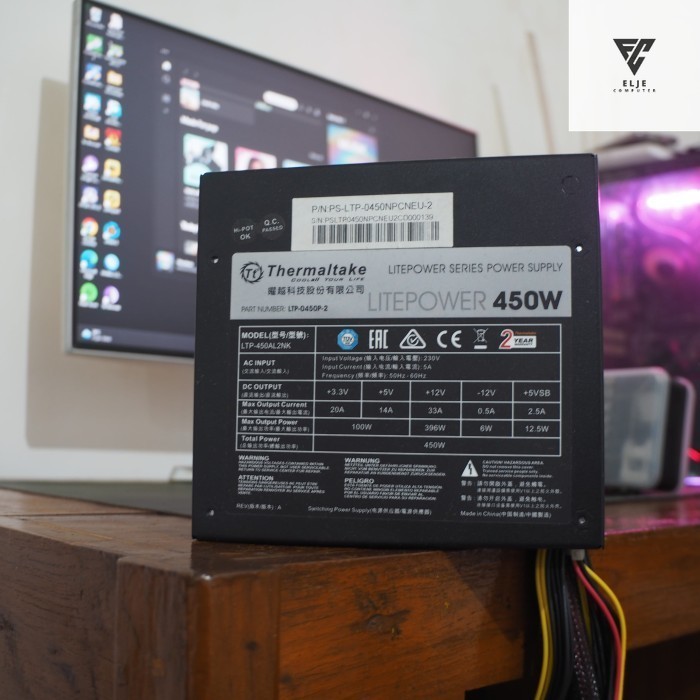 Jual POWER SUPPLY PSU THERMALTAKE LITEPOWER 450W | Shopee Indonesia