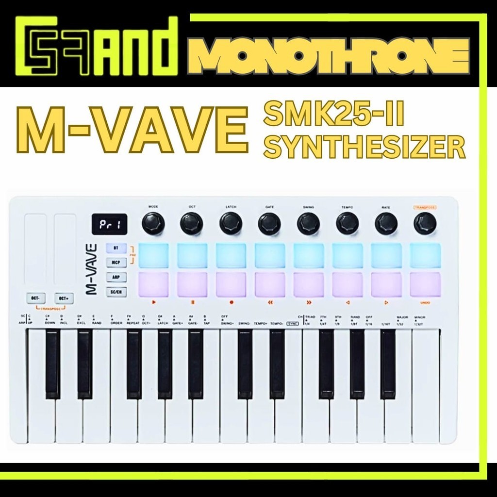Jual Mvave Midi Controller Keyboard 25 Key M-Vave SMK-25 II SMK 25 II ...
