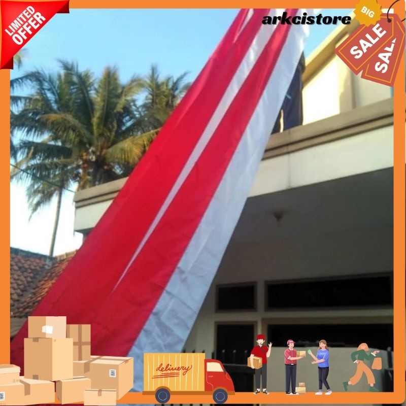Jual ark Bendera Umbul-umbul merah putih panjang 5m & 4m | Shopee Indonesia