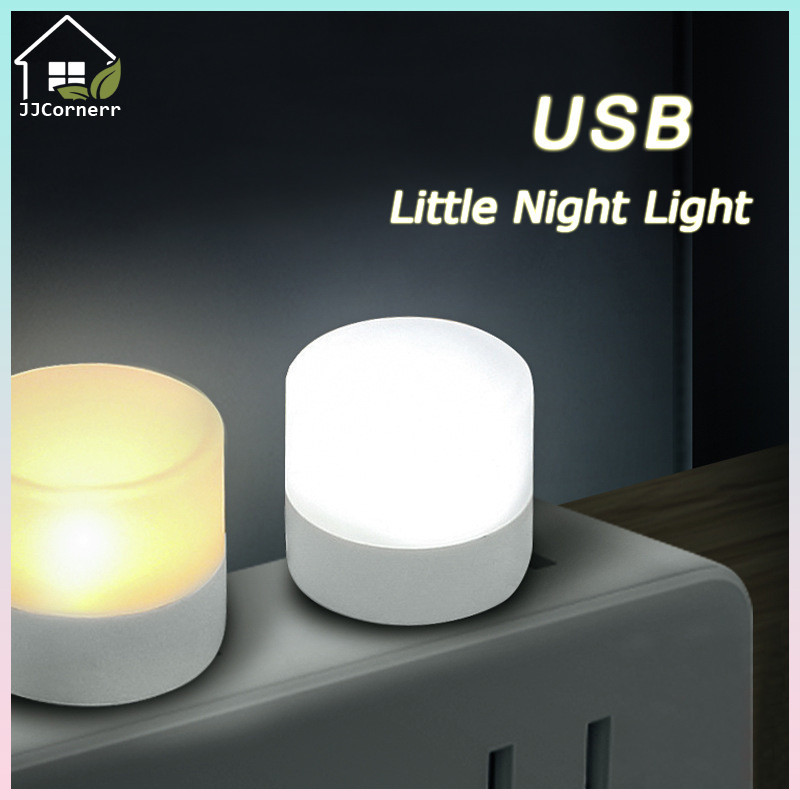 Jual Lampu Mini LED USB Night Light Bulat Kamar Malam / Lampu Baca Belajar Tidur Travel Portable ...