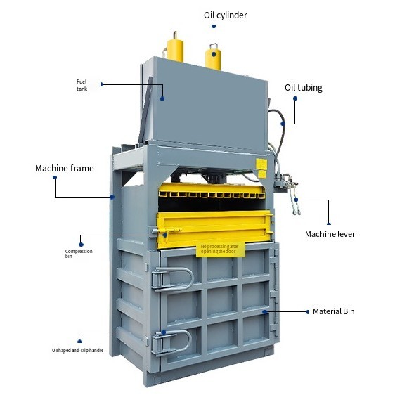 Jual Vertical Waste Station Waste Cotton Clothes Packer Hydraulic ...