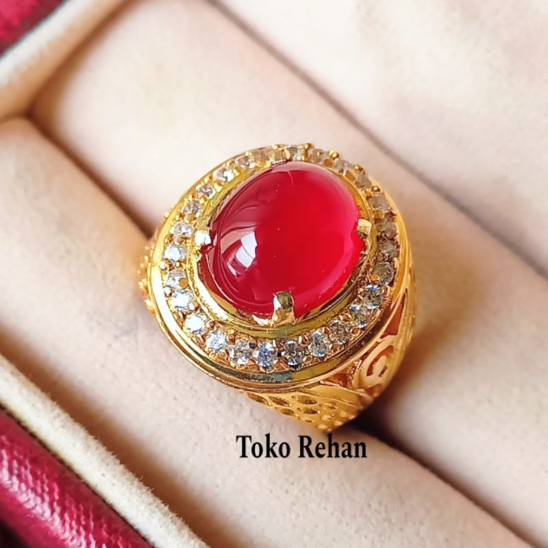 Jual Cincin Batu Red Baron Original Stone Mewah | Shopee Indonesia