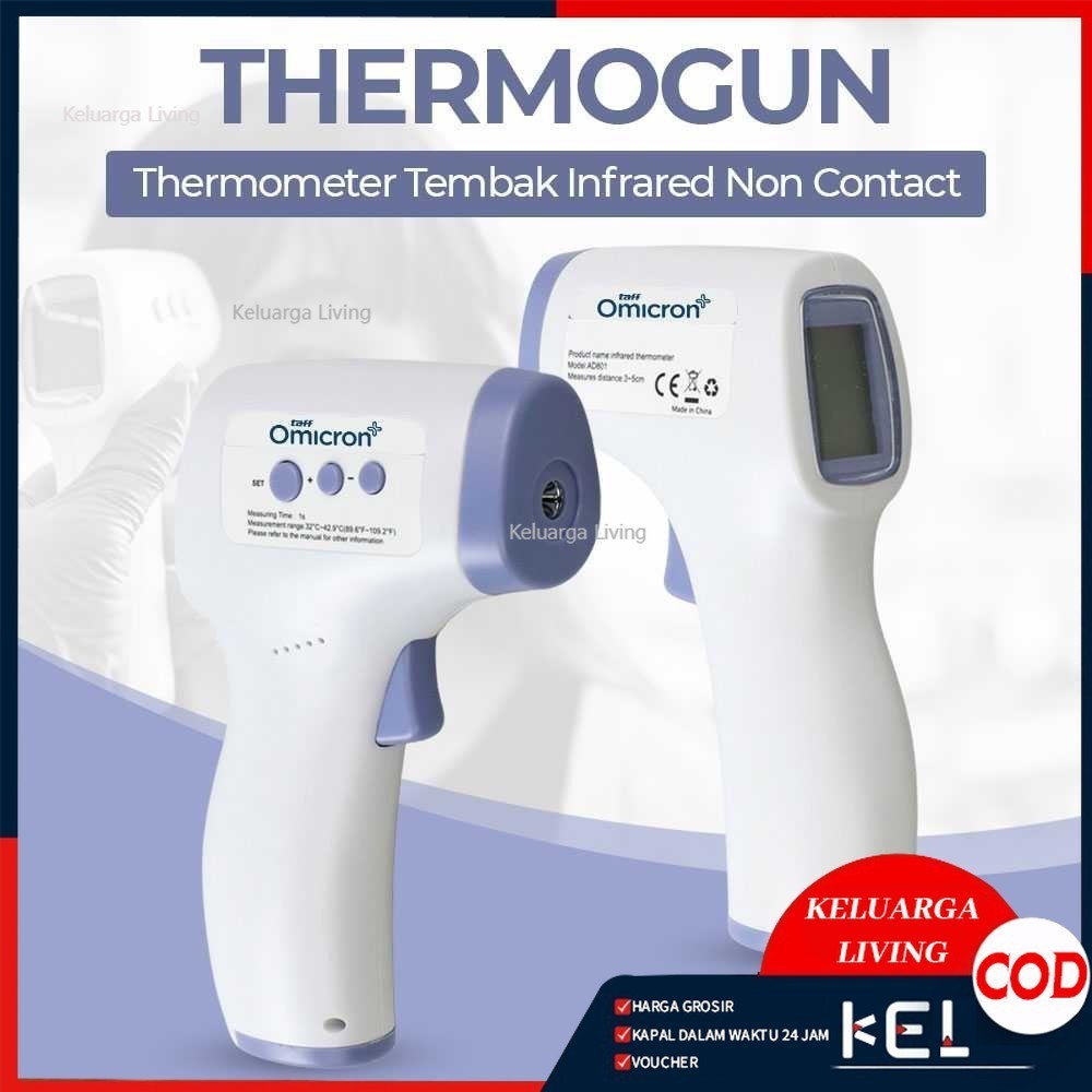 Jual TaffOmicron Thermogun Thermometer Tembak Suhu Badan Infrared X OYA AD801 - Purple | Shopee ...