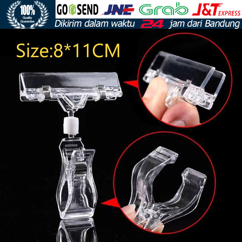 Jual 8*11cm Klip Iklan Pop Klip Iklan Transparan Kepala Ganda Kepala ...