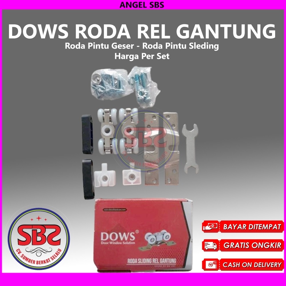 Jual DOWS Roda Pintu Sliding Roda Pintu Geser Roda Pintu Sleding Roda ...