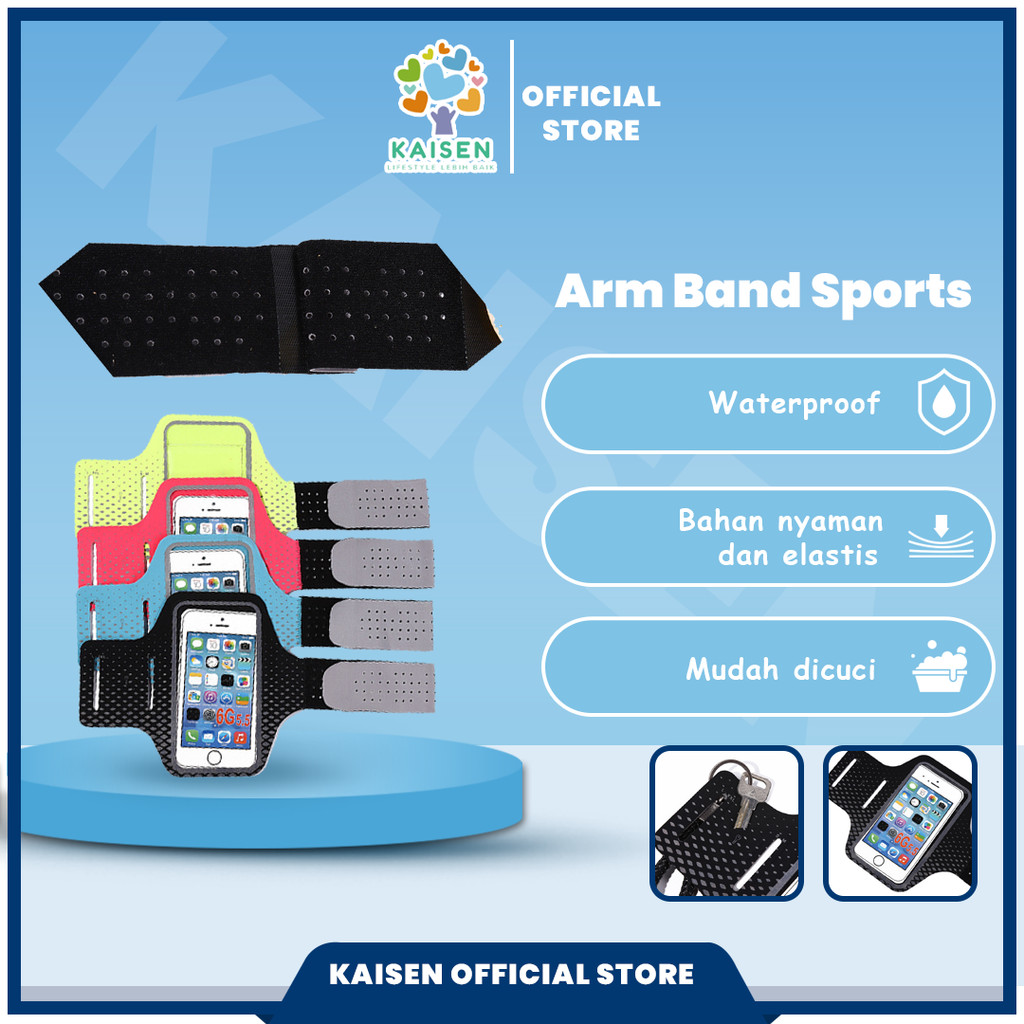 Jual KAISEN Sangat Tipis Armband Sport Universal Arm Band Sports Holder ...