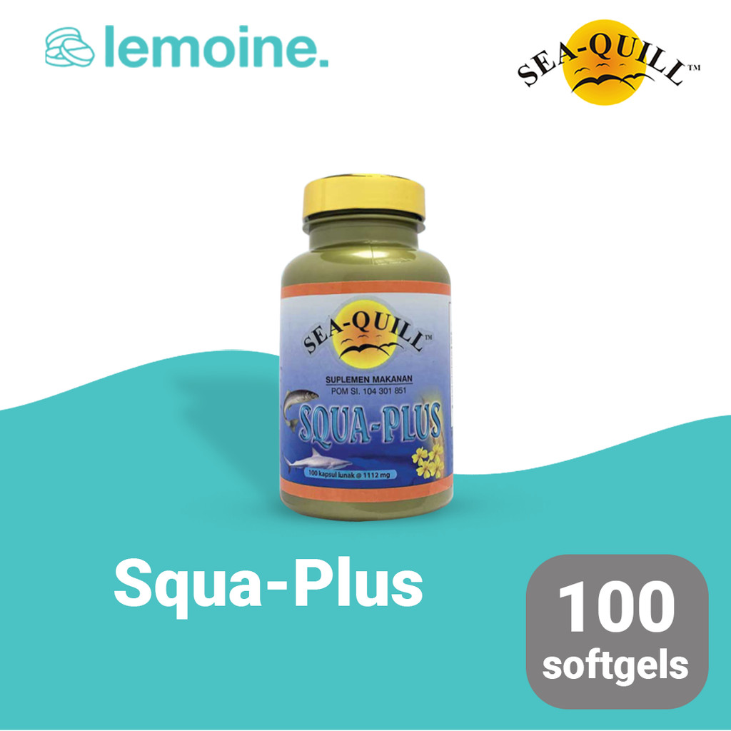 Jual Sea Quill Squa Plus Salmon Omega 3 Penurun Kadar Kolesterol 100 ...