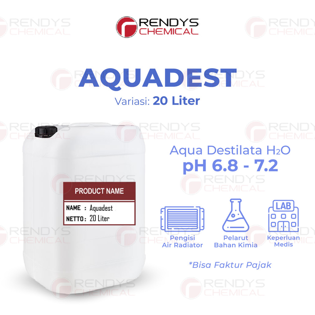 Jual Aquadest / Akuades / Aquades / Air Suling / Air Aki Radiator - 20 ...