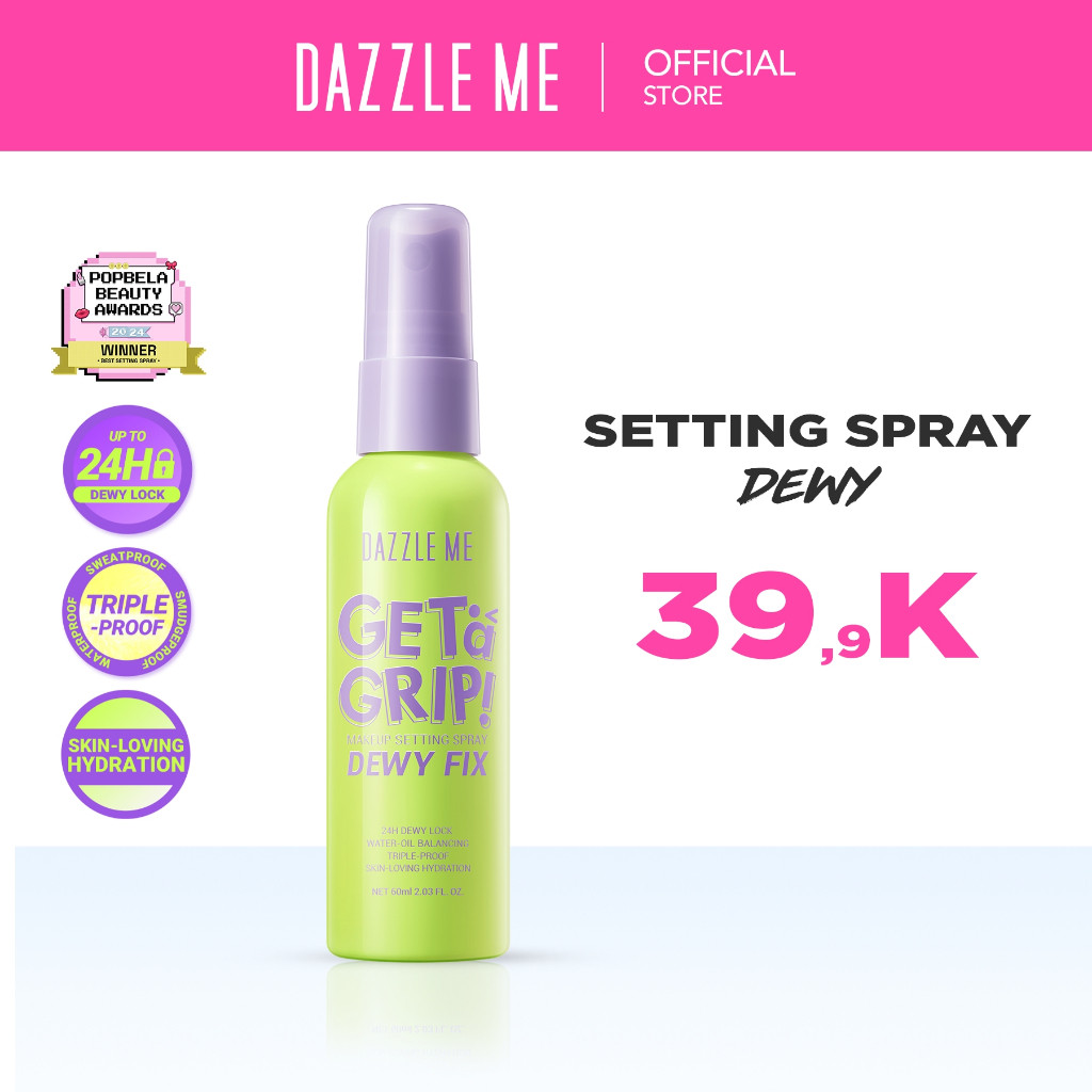 Jual DAZZLE ME Get a Grip! Makeup Setting Spray Dewy Mate Fix | Beauty ...