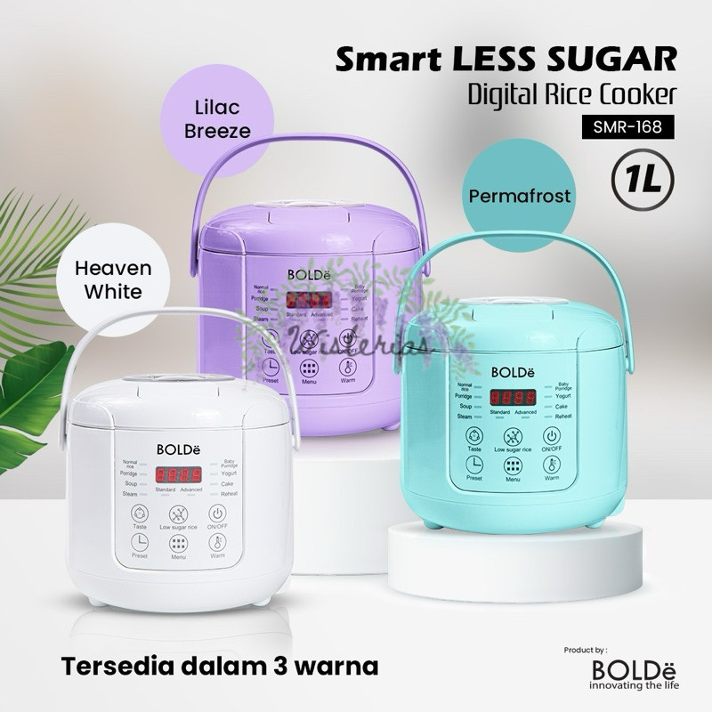 Jual Bolde Smart Digital Less Sugar Rice Cooker 1 Liter Magic Com ...