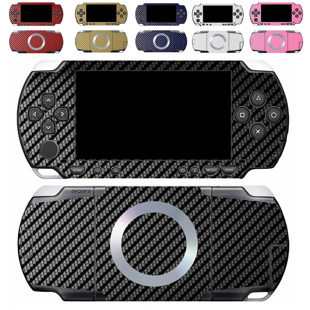 Jual 7 Colours Carbon Fiber Vinyl Skin Sticker Protector for Sony PSP ...