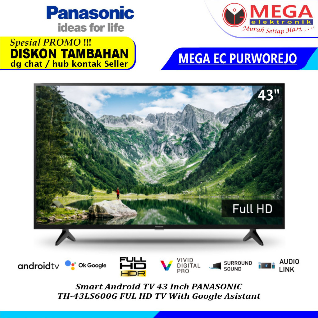 Jual LED PANASONIC TH-43LS600G ANDROID TV 43 INCH HD | Shopee Indonesia