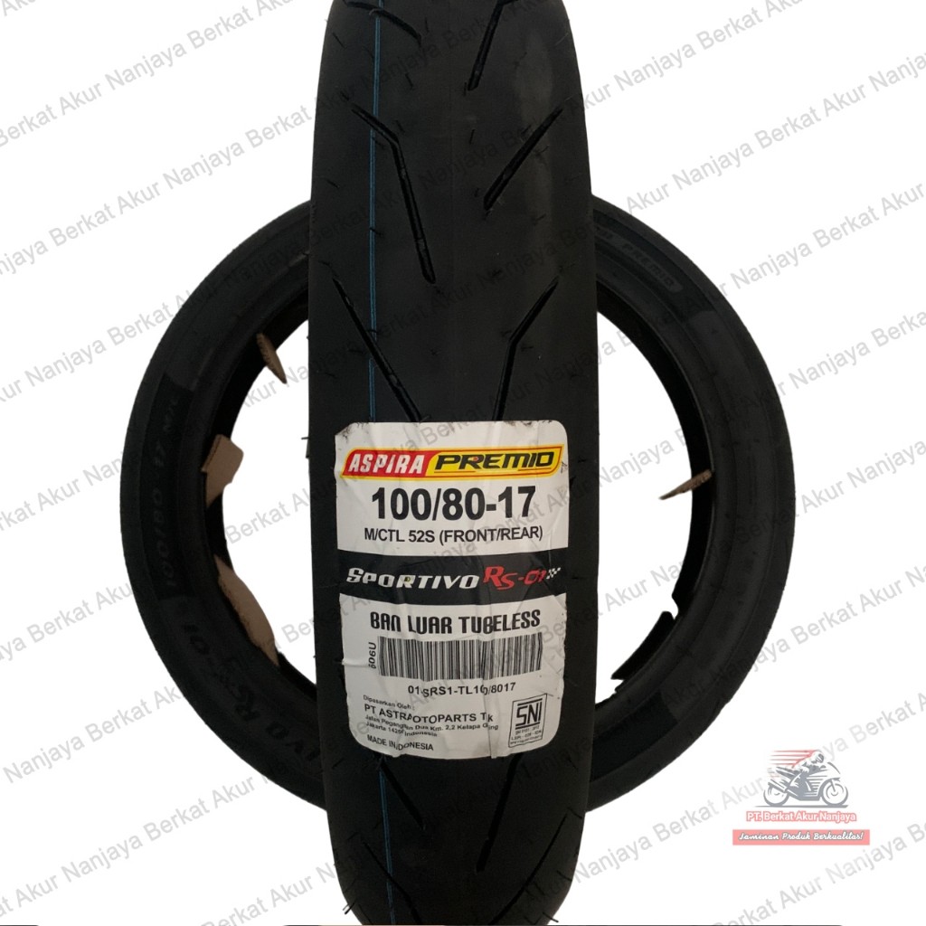 Jual Ban Aspira Premio 100/80-17 Sportivo RS-01 Tubeless Soft Compound SPORTIVO RS-01 BAN BALAP ...