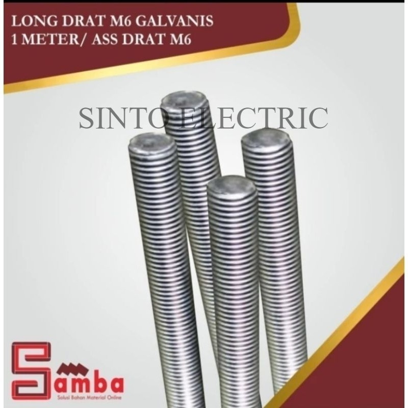 Jual Longdrat M6 6mm x 1 m | Shopee Indonesia