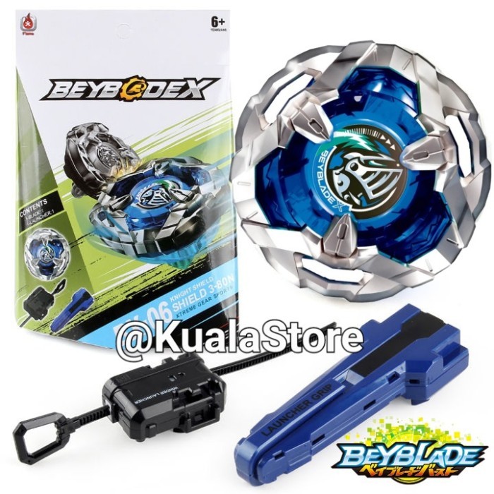 Jual Terbaru Beyblade X Knight Shield BX06 Biru Xtreme Burst Ultimate ...