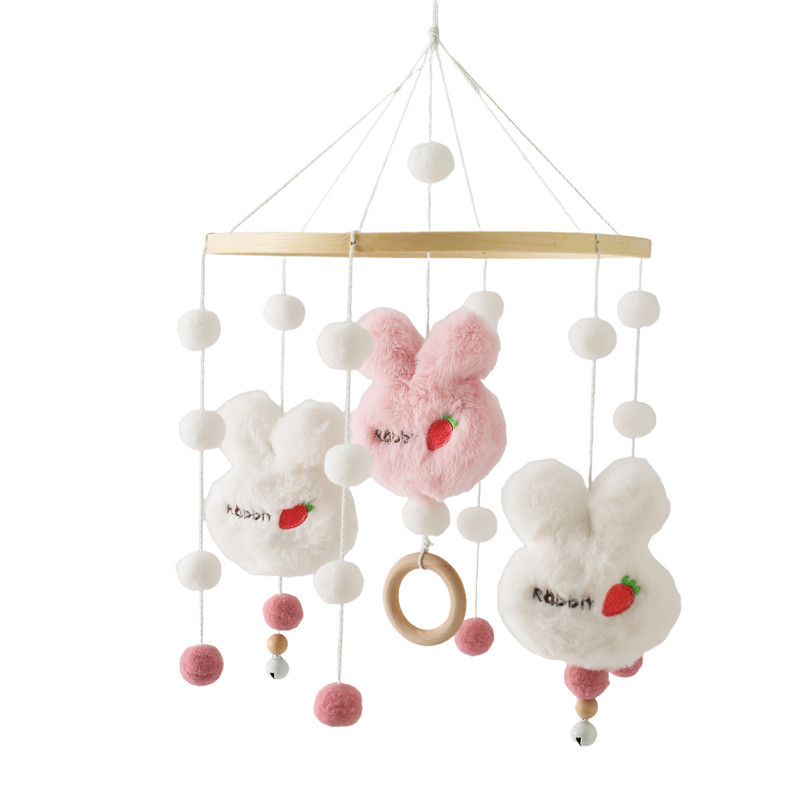 Jual Baby Rattles Toys 0-12 Months Musical Newborn Hot Air Balloon Crib ...